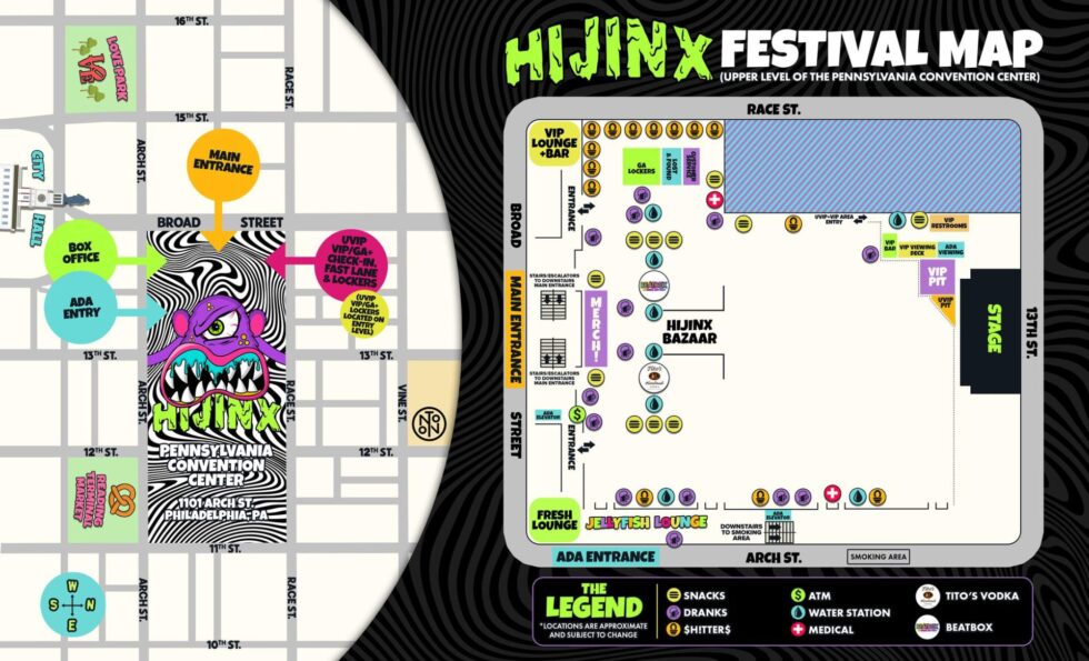 HiJinx 2024 Releases Set Times, Map, and More - Electric Feels
